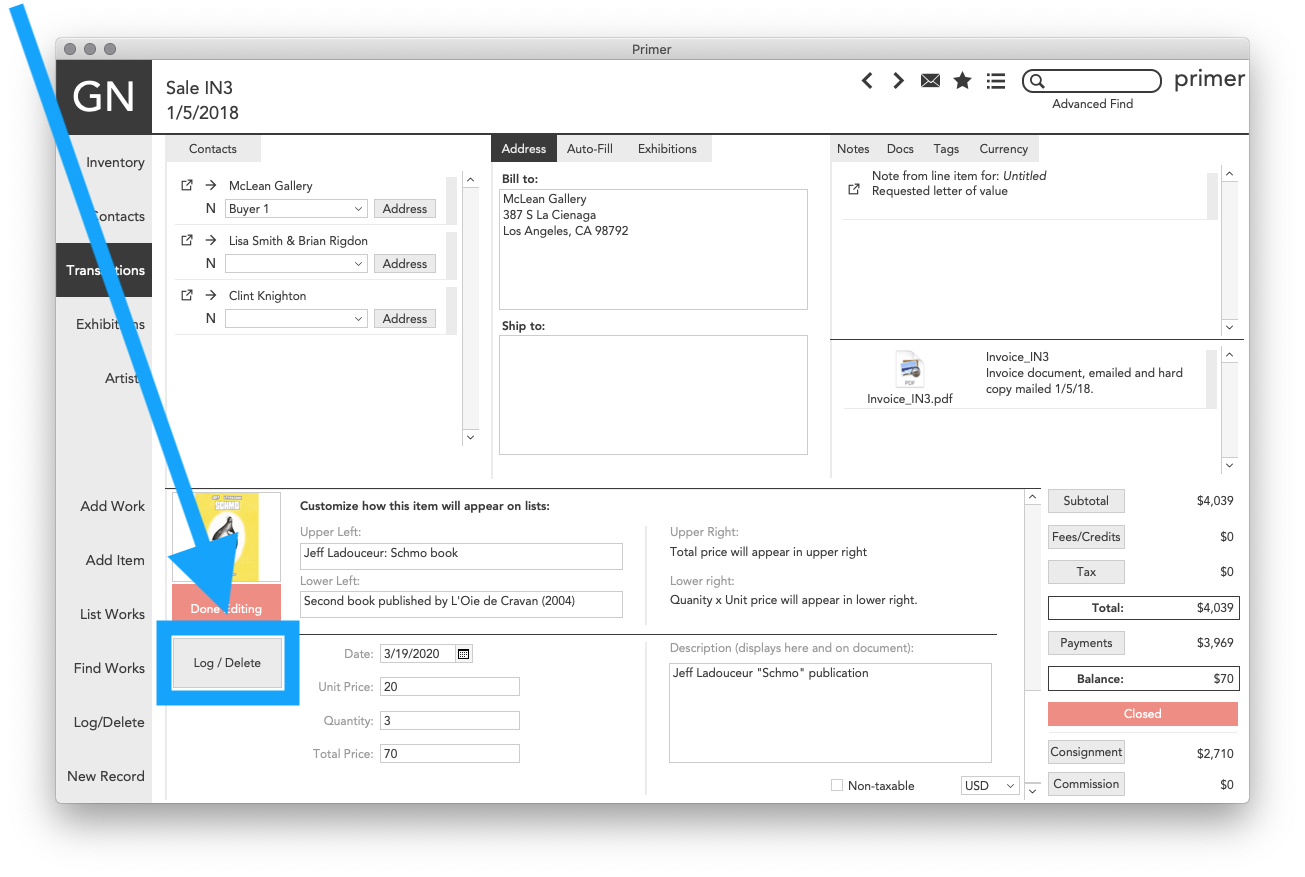 Edit Items – Primer Archives